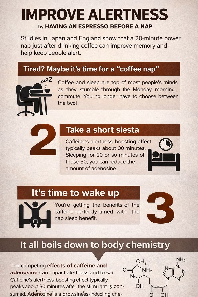 The coffee nap that improves your alertness!