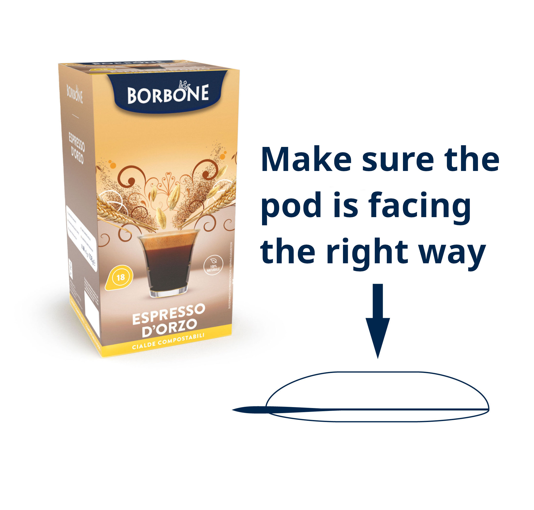 Borbone barley 44mm ESE pods | espressoland.com.au